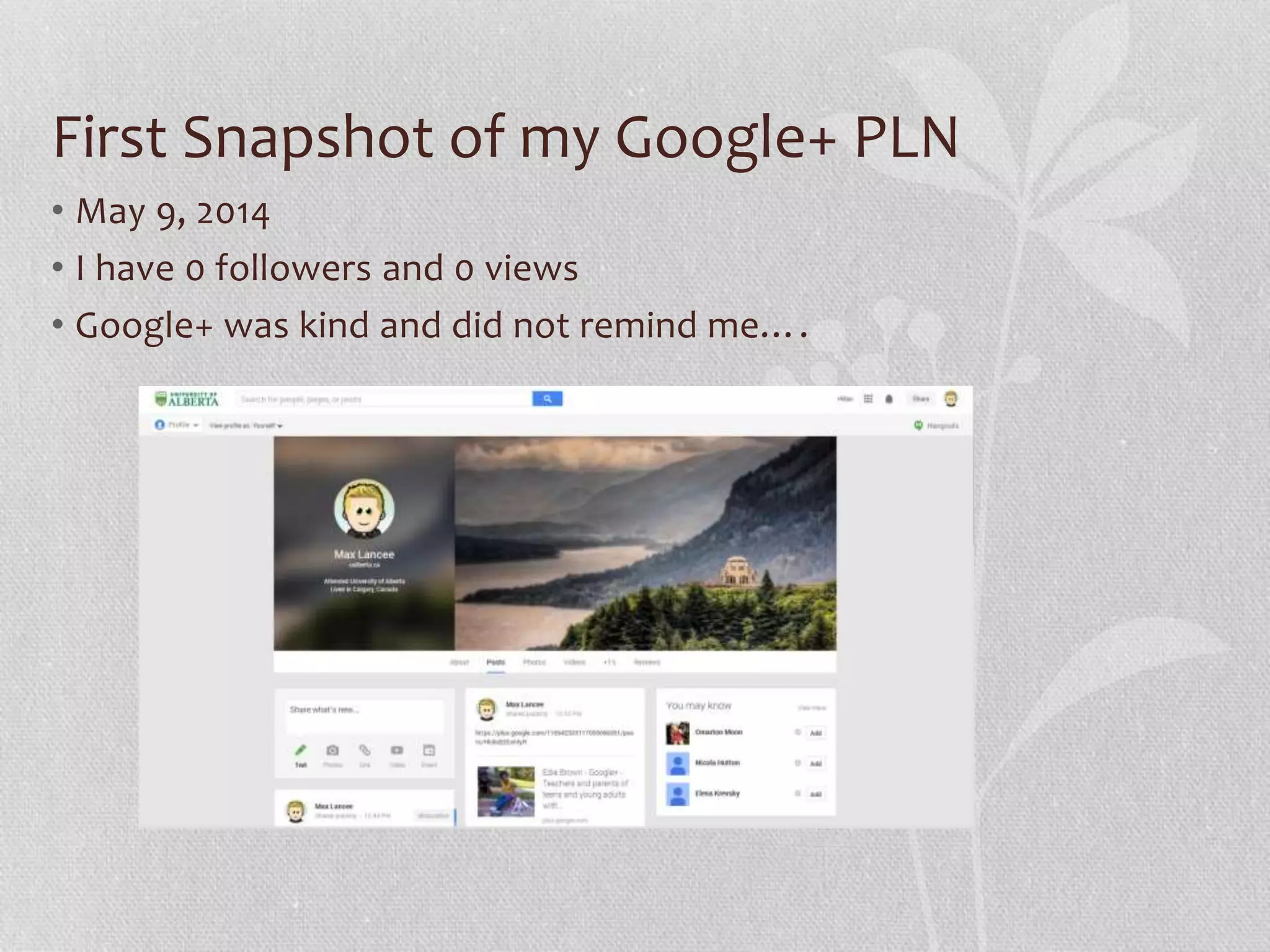 Personal Learning Network Reflection Ppt