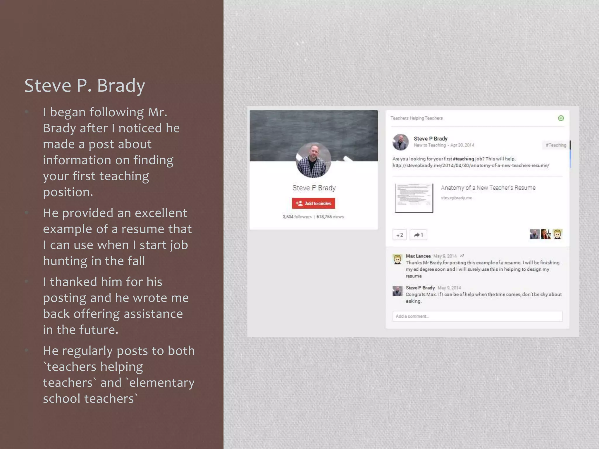 Personal Learning Network Reflection | PPT