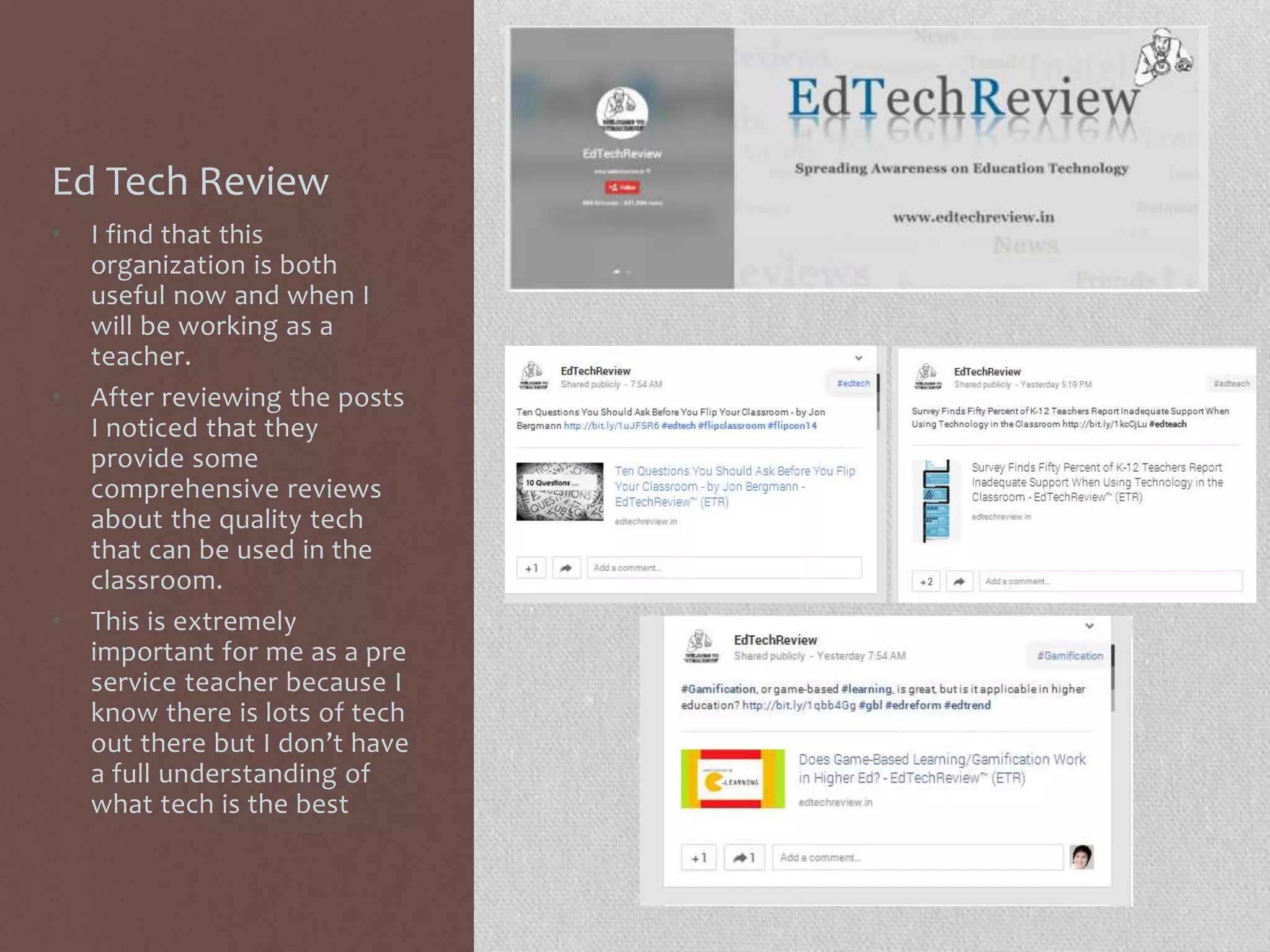 Personal Learning Network Reflection | PPT