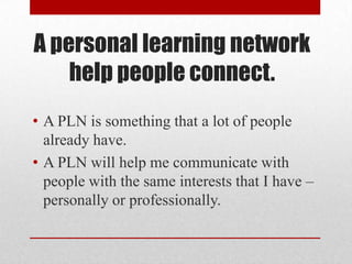Personal learning network | PPT