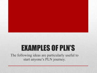 Personal learning network | PPT