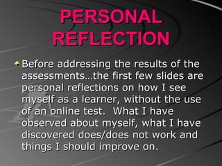 Personal Learning Profile | PPT