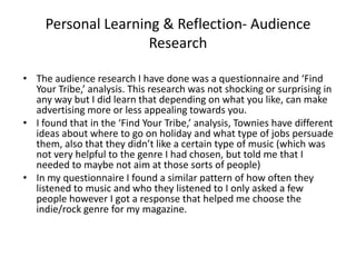 Personal learning & reflection on Research. | PPTX