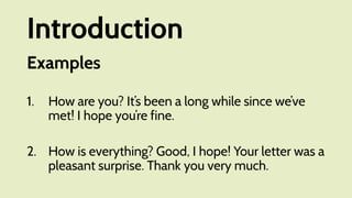 Situational Writing - Informal/ Personal Letter | PDF | Family and ...