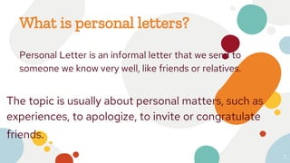 Personal Letter KELAS XI | PPTX