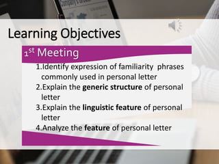 Personal letter 1 | PPTX