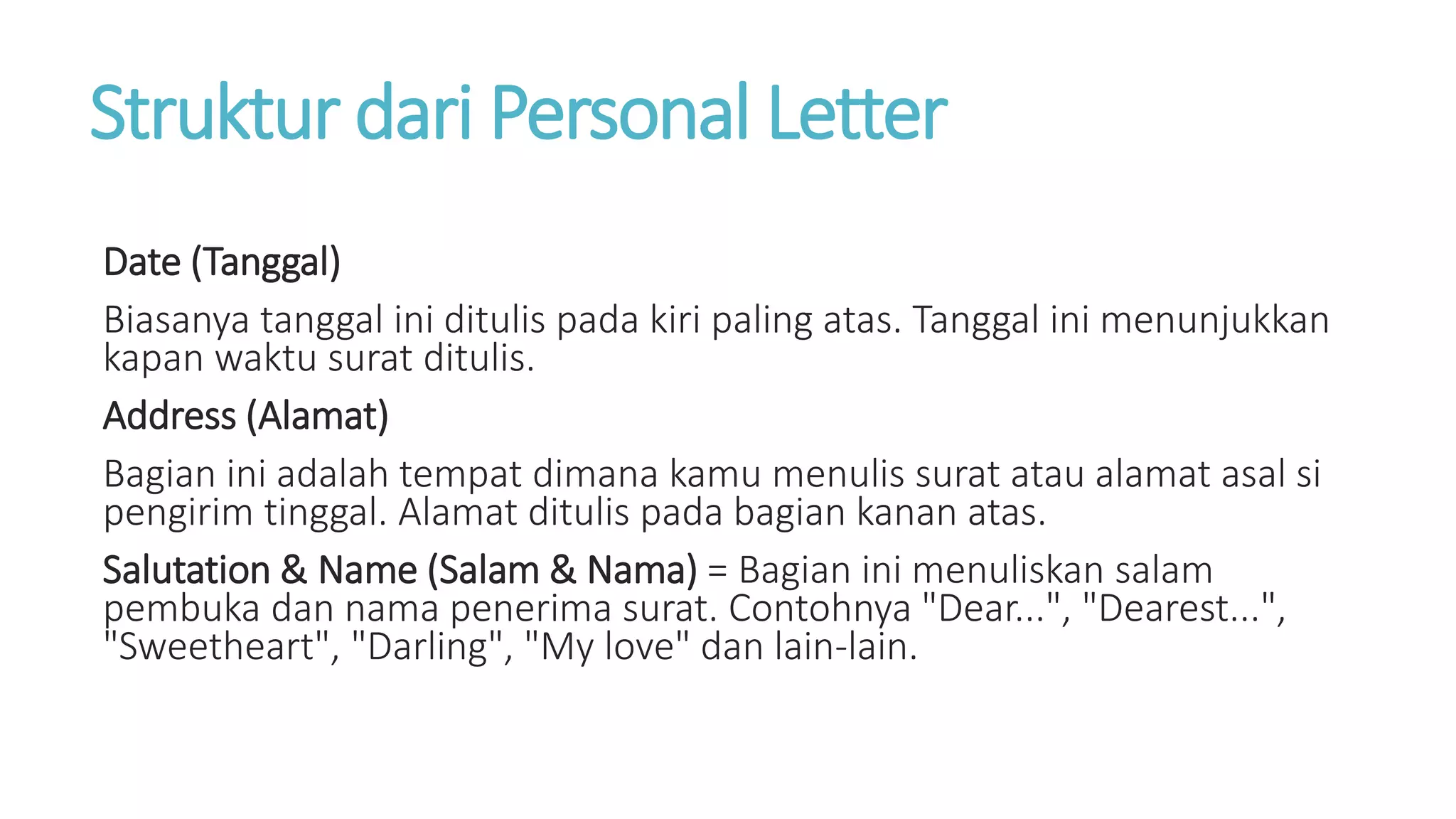 Personal Letter ppt.pptx | Wedding | Personal Celebrations & Life Events