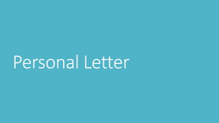 Personal Letter ppt.pptx | Wedding | Personal Celebrations & Life Events