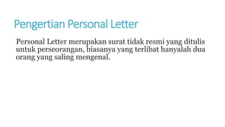 Personal Letter ppt.pptx | Wedding | Personal Celebrations & Life Events