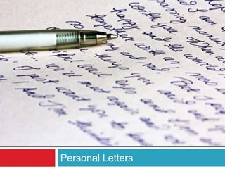 Personal Letters, Jenis Jenis Surat Pribadi Bahasa Inggris | PPT