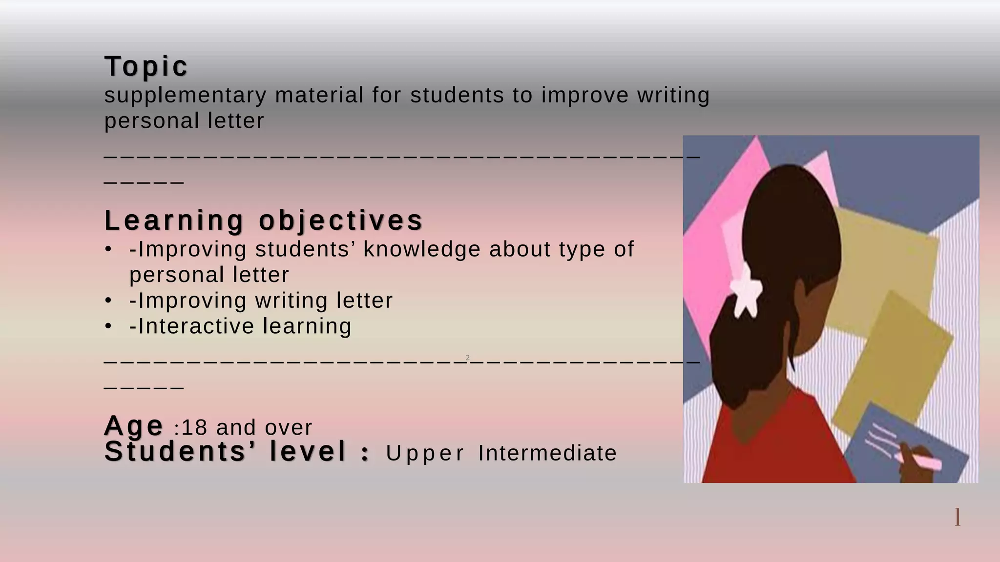Supplementary Material for Writing Personal Letters | PDF