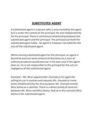 Personal liability of agent | DOCX