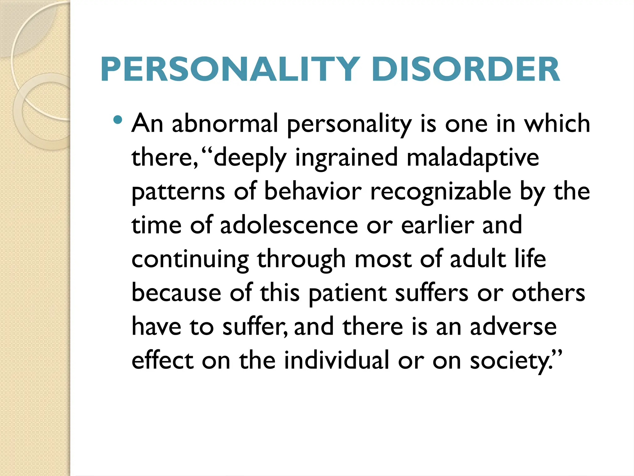 Understanding Personality Disorders: Key Insights | PPTX