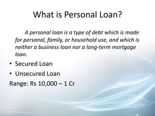 Personal loan | PPTX