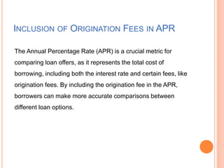 The Ins and Outs of Personal Loan Origination Fees | PPSX