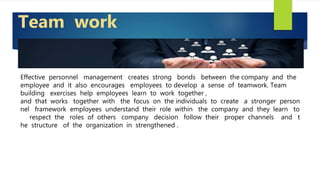 Personal management | PPTX