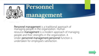 Personal management | PPTX