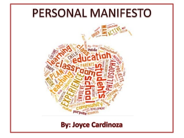 Personal Manifesto Examples