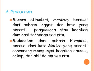 Personal mastery | PPTX