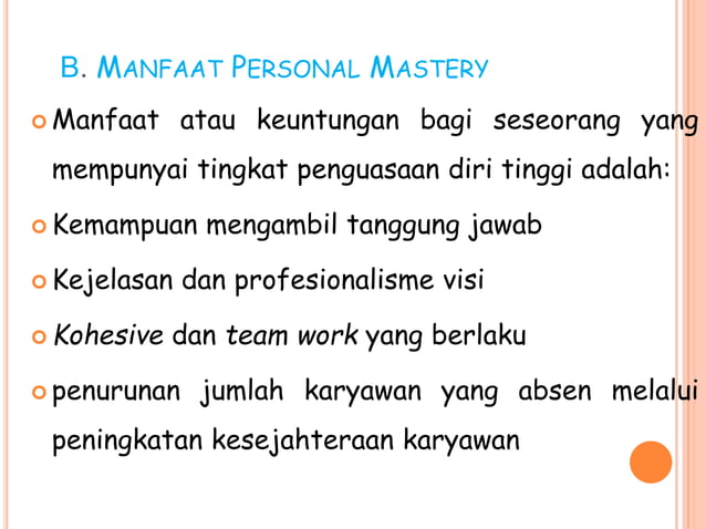 Personal mastery | PPTX