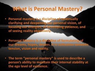 Personal Mastery | PPTX