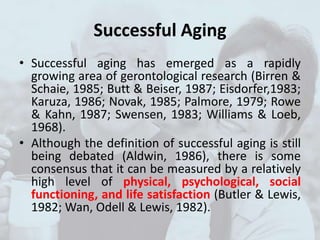 Personal meaning and successful ageing - Manu Melwin Joy | PPTX