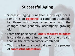 Personal meaning and successful ageing - Manu Melwin Joy | PPT
