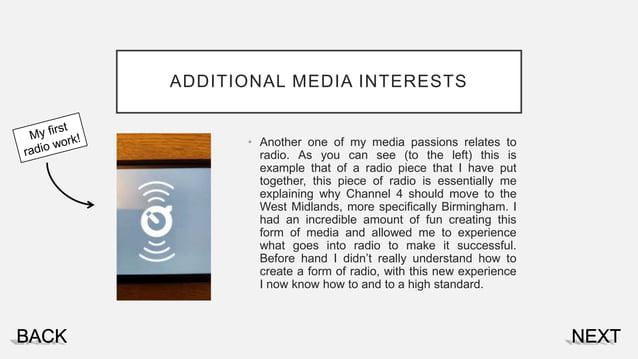 Personal Media Profile | PPT