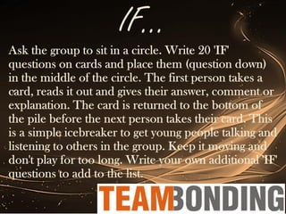 Personal meeting guide team bonding for tlp | PDF