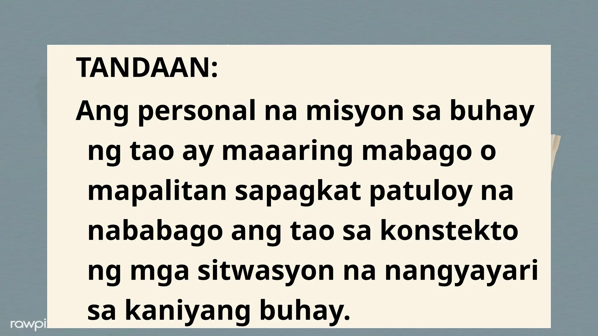 PERSONAL NA MISYON SA BUHAY ESP GRADE 9.pptx