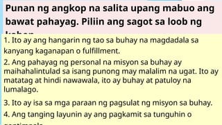 PERSONAL NA MISYON SA BUHAY ESP GRADE 9.pptx