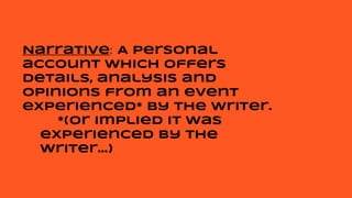 Personal narrative | PPTX