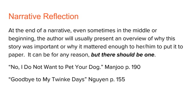 Personal narrative | PPT