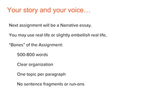 Personal narrative | PPTX