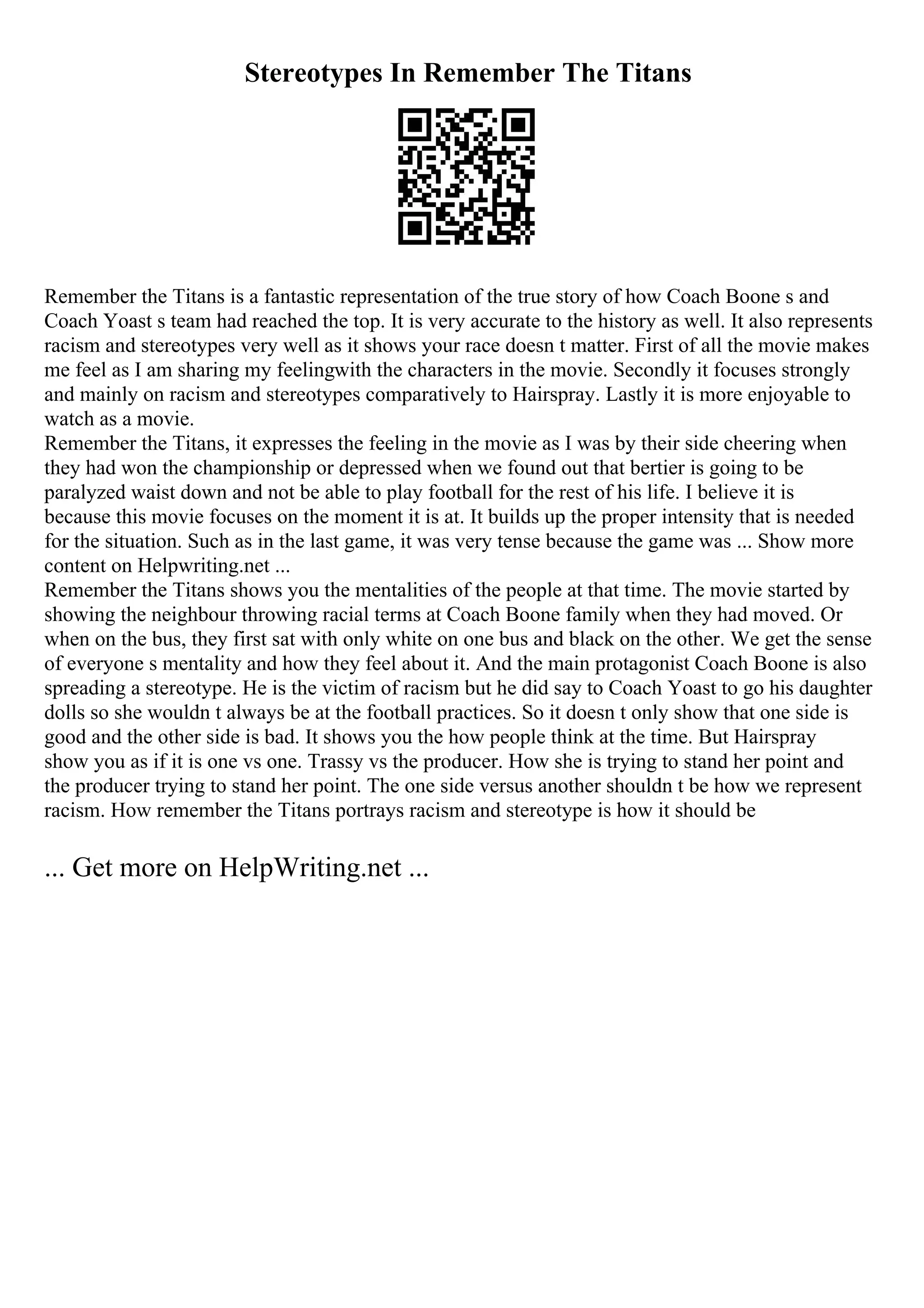 Personal Narrative Essay Examples For College | PDF