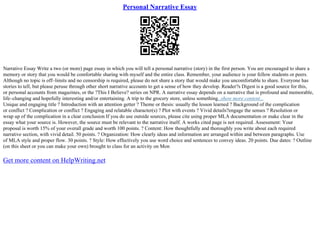 Personal Narrative Essay On Overcoming Obstacles | PPT