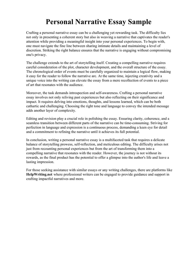 Personal Narrative Essay Sample.pdf