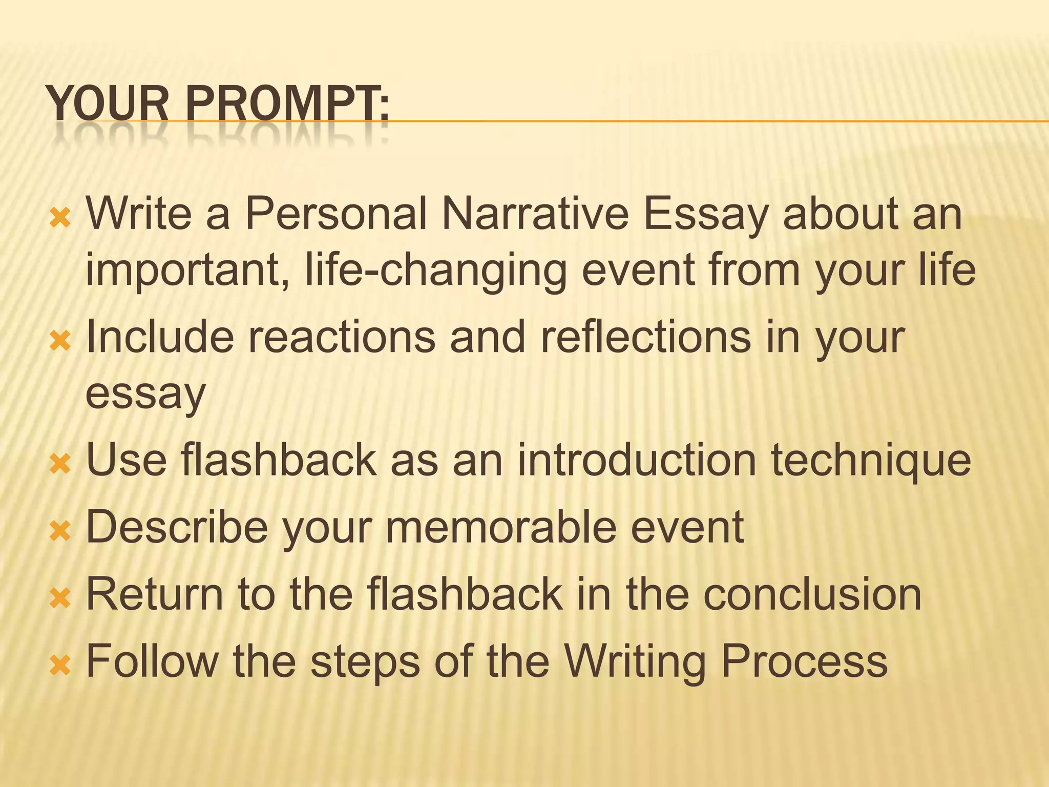 Personal narrative powerpoint | PPTX
