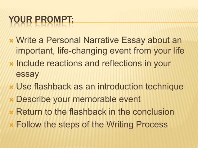 Personal narrative powerpoint | PPTX