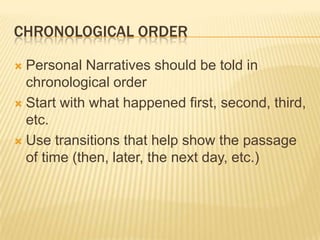 Personal narrative powerpoint | PPTX