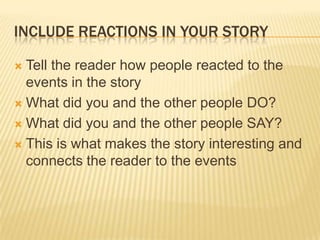 Personal narrative powerpoint | PPTX