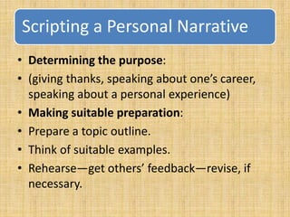 Personal narratives training-ppt | PPT | Resume Writing and Advice ...