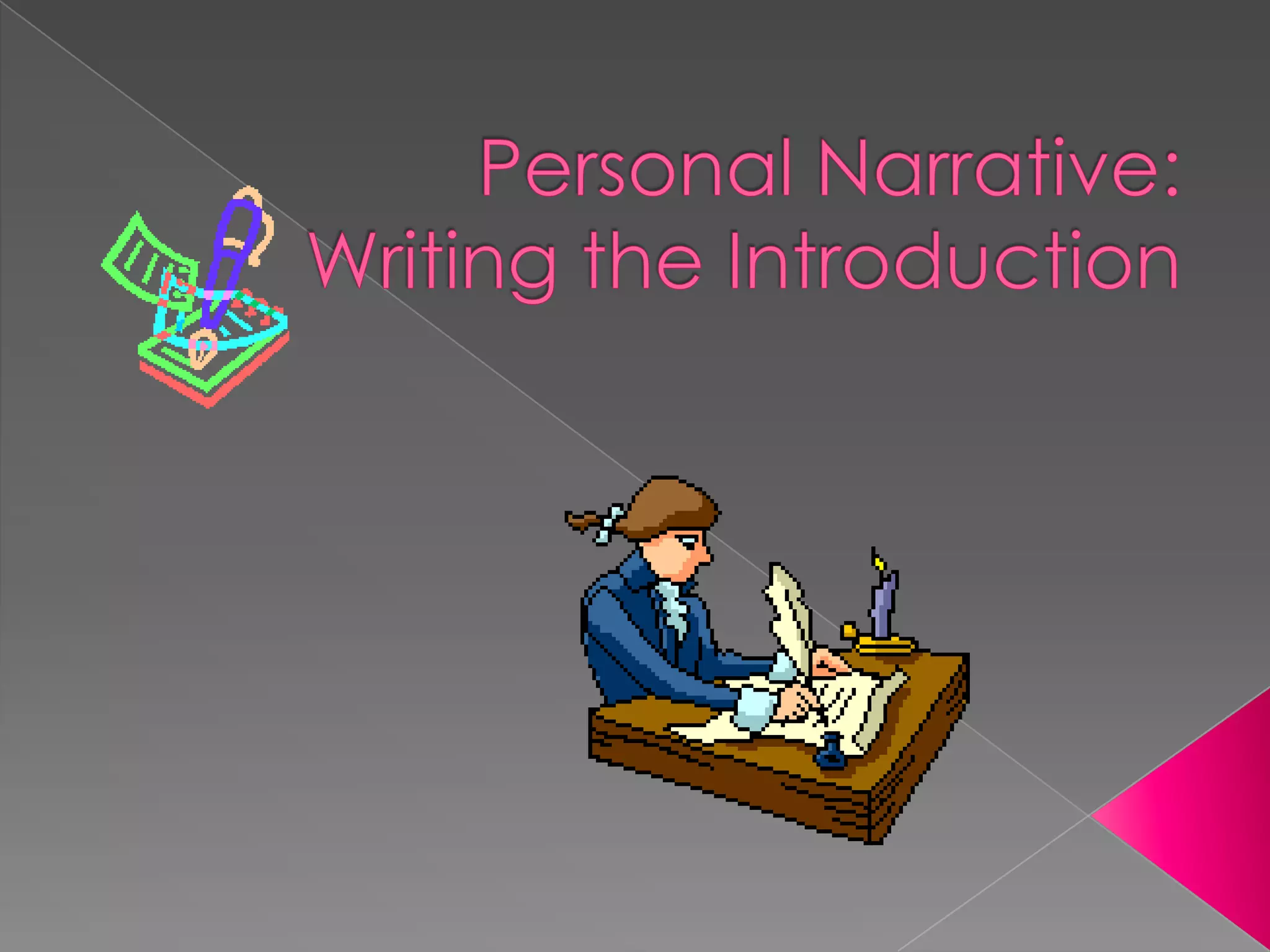Personal narrative writing the introduction | PPT