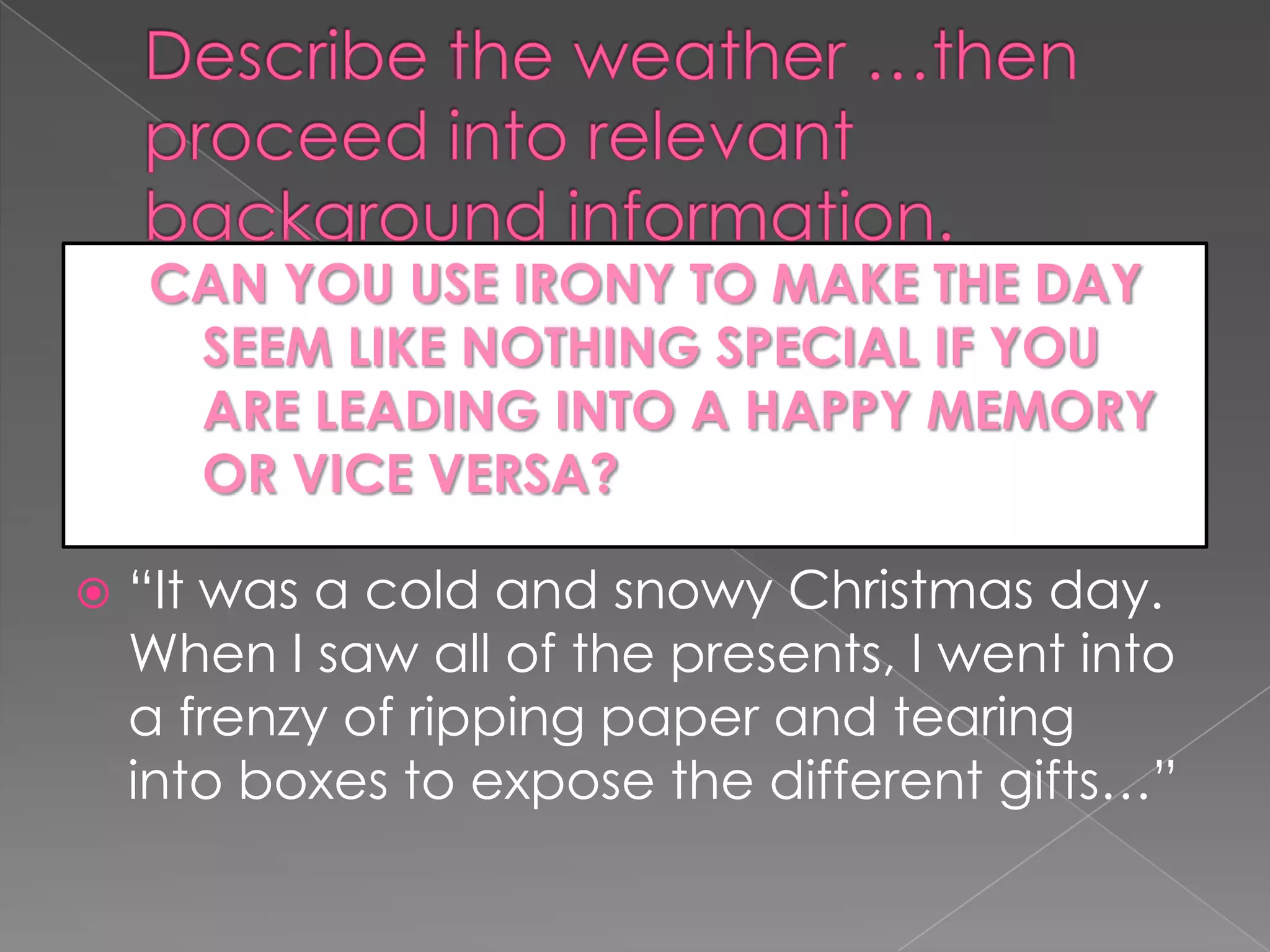 Personal narrative writing the introduction | PPT