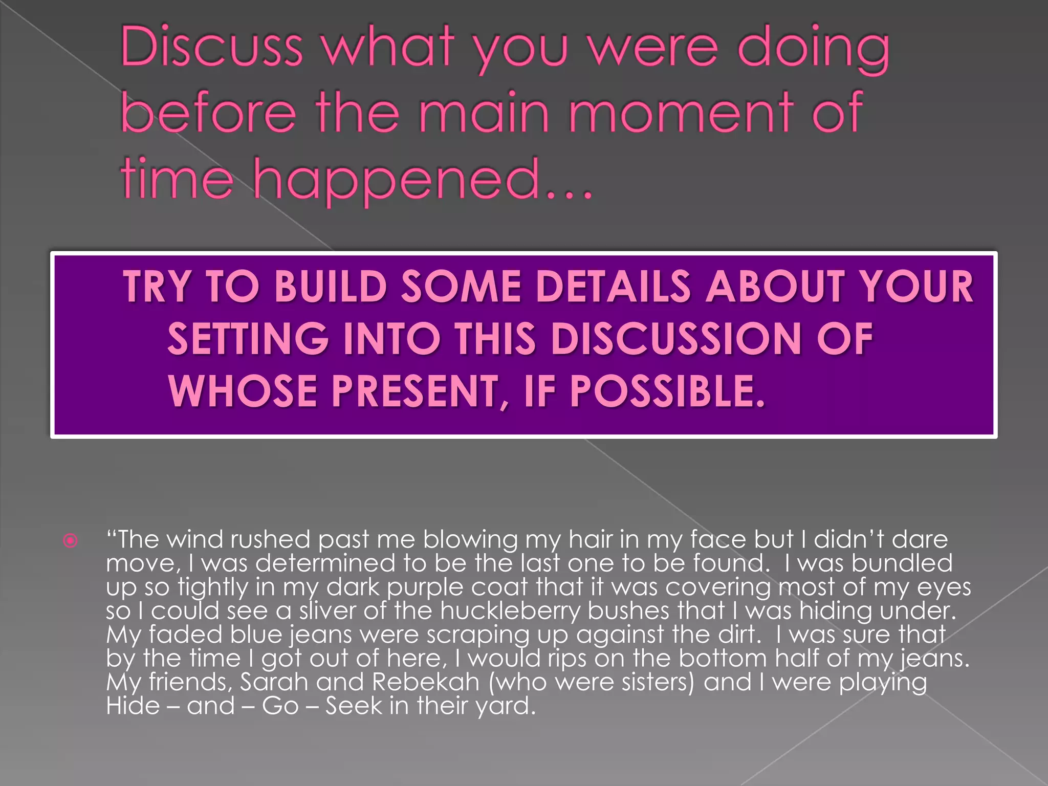 Personal narrative writing the introduction | PPT