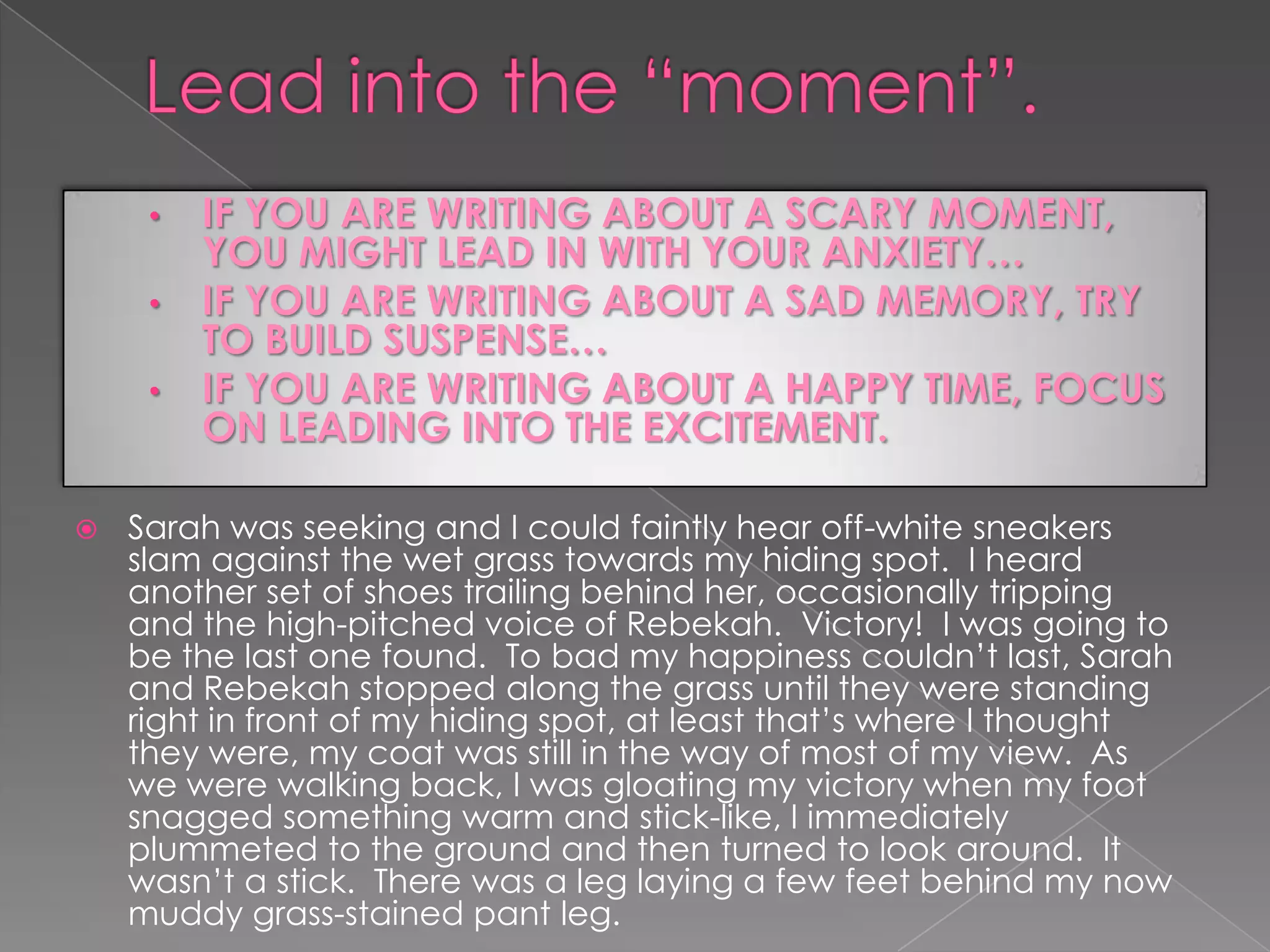 Personal narrative writing the introduction | PPT