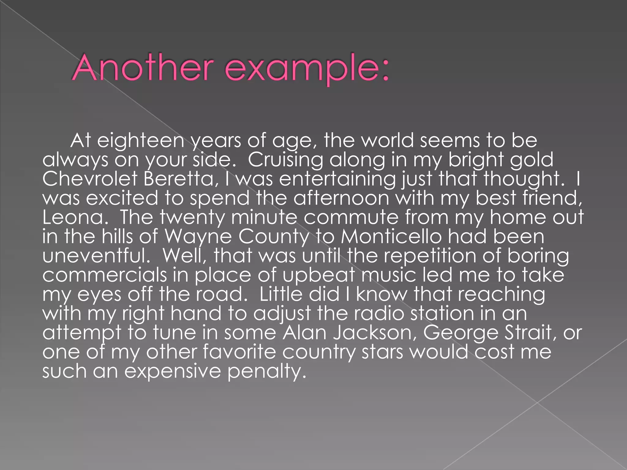 Personal narrative writing the introduction | PPT