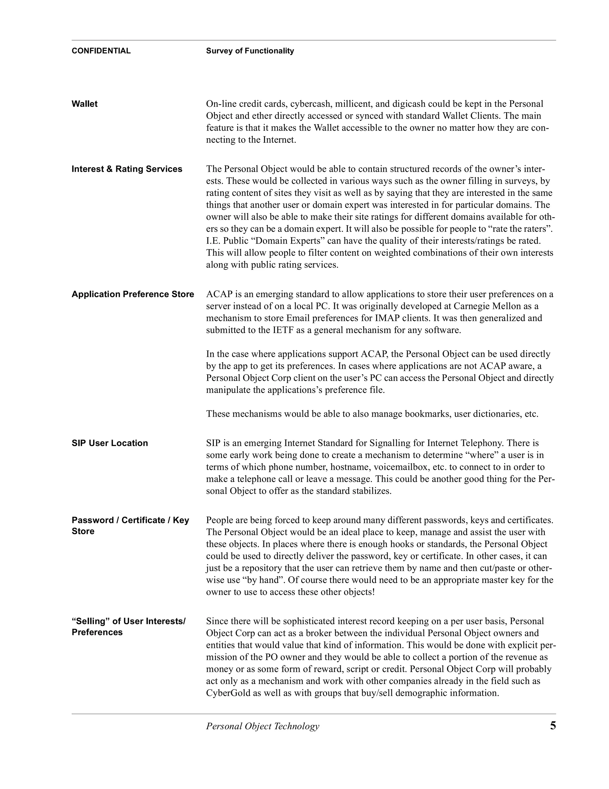 Personal Object Technology | PDF