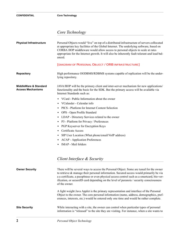 Personal Object Technology | PDF