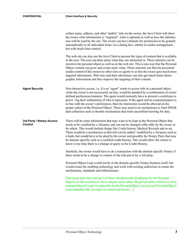 Personal Object Technology | PDF